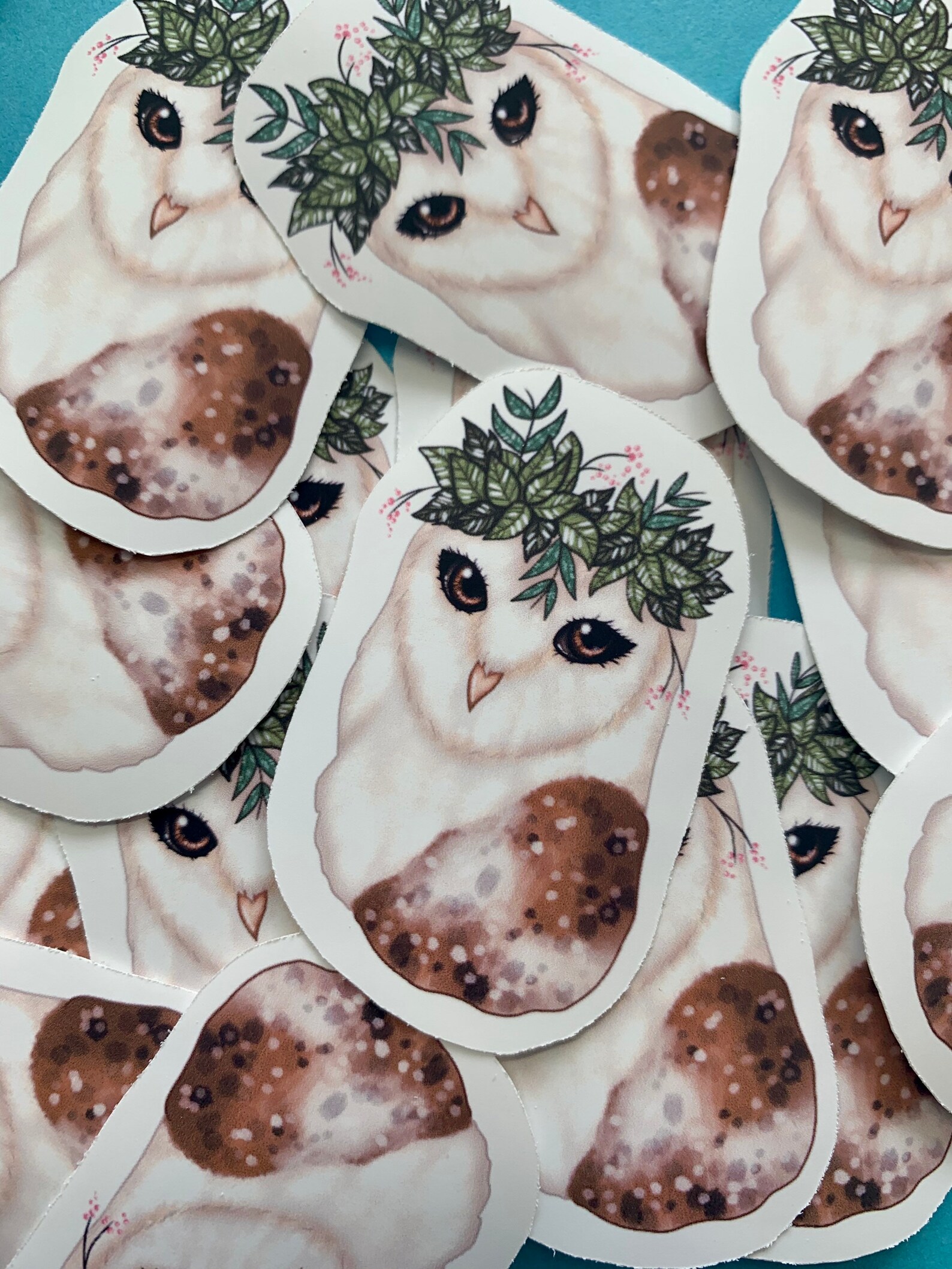 Barn Owl Sticker Barn Owl Stickers by Naterade Creates | Etsy