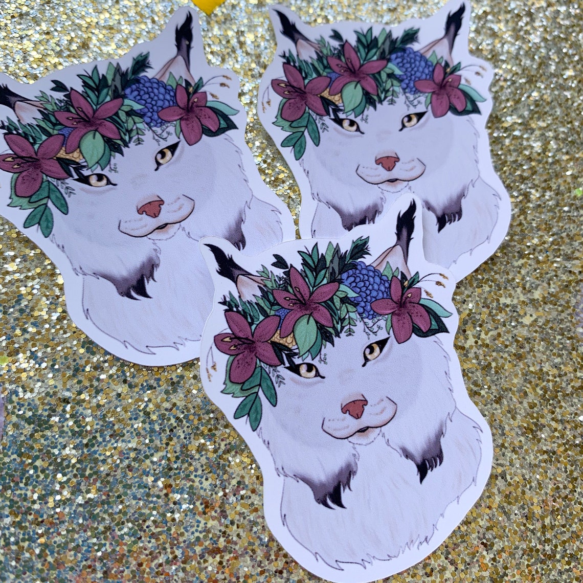 Lynx Cat Sticker Lynx Sticker Lynx Decal Cat Sticker | Etsy