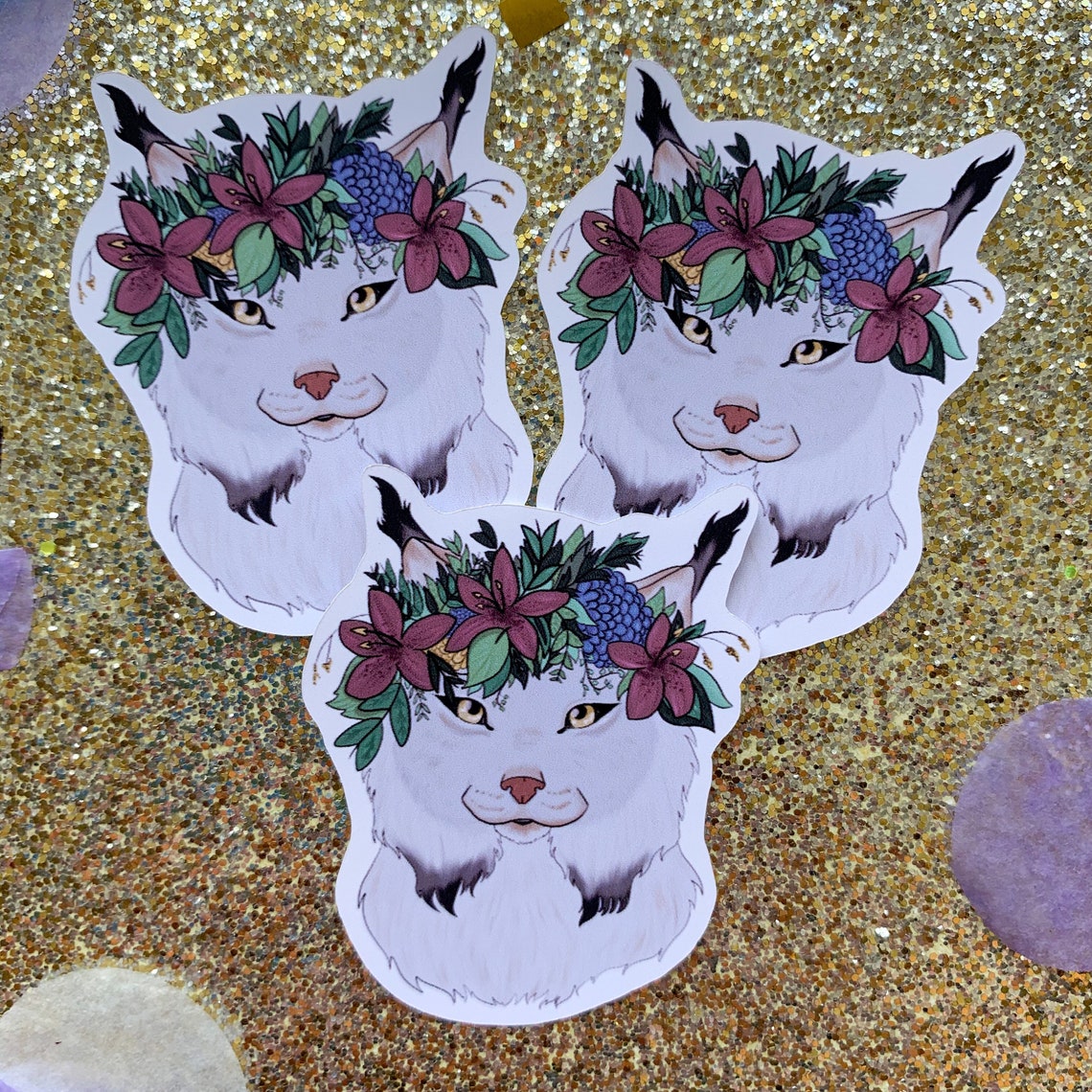 Lynx Cat Sticker Lynx Sticker Lynx Decal Cat Sticker - Etsy
