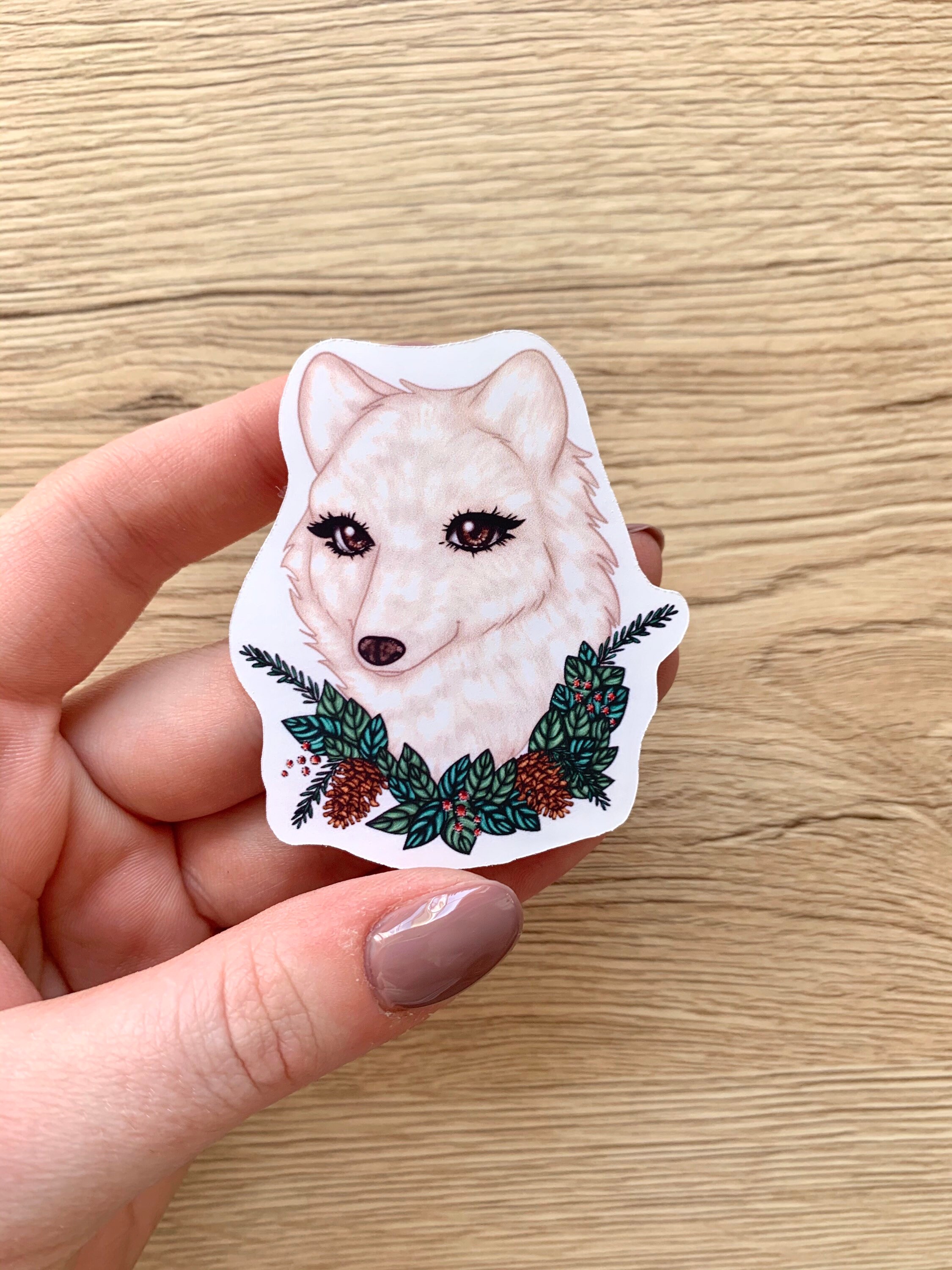 Arctic Fox Sticker Arctic Fox Art Fox Art Fox sticker fox | Etsy