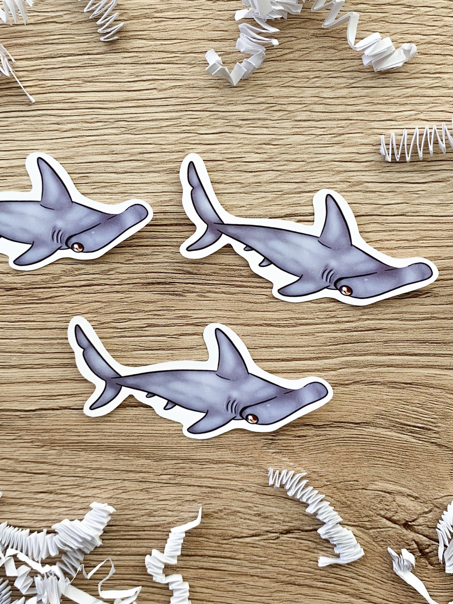 Hammerhead Shark Sticker Shark Stickers by Naterade Creates | Etsy