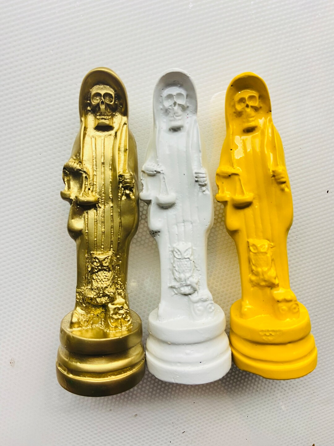 Holy Death 5inches Statues/santa Muerte Estatuas 5 Pulgadas - Etsy