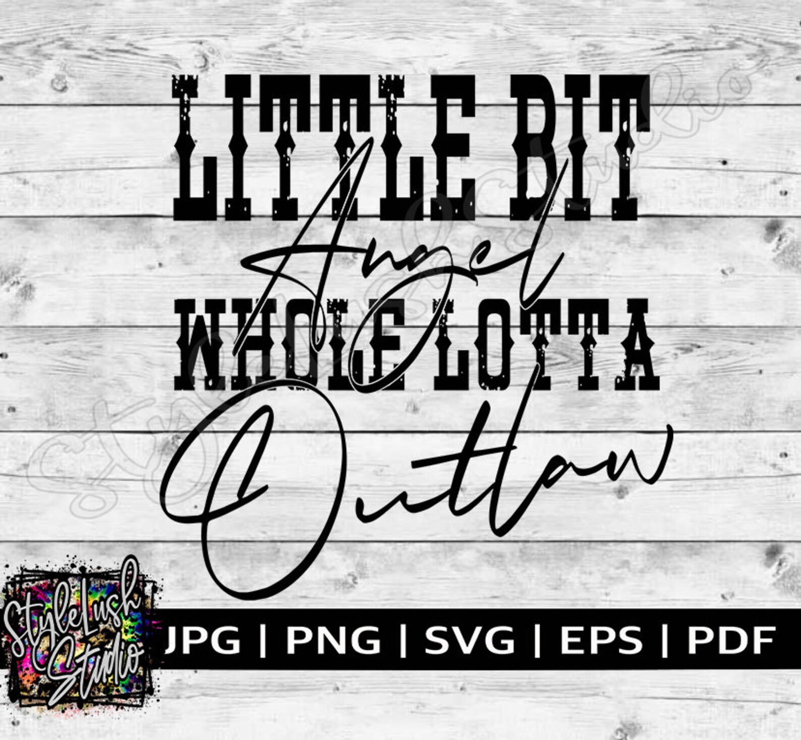 Little Bit Angel Whole Lotta Outlaw | Country Svg | Summer Svg ...