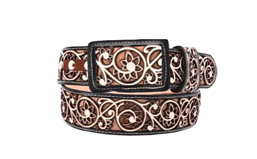 Charro Belt Leather /cinto Charro Piel Fina Ancho 2 - Etsy