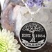 Custom Family Tree Round Embossed Pendant - 20mm - Personalize With ...