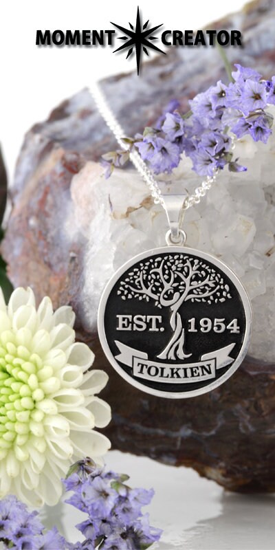 Custom Family Tree Round Embossed Pendant - 20mm - Personalize With ...