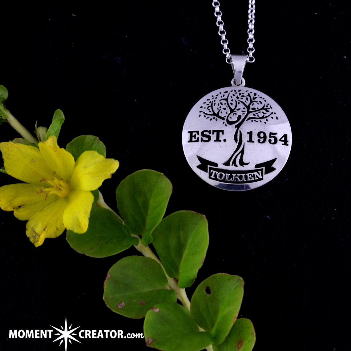 Custom Family Tree Round Domed Necklace 20mm Personalize - Etsy