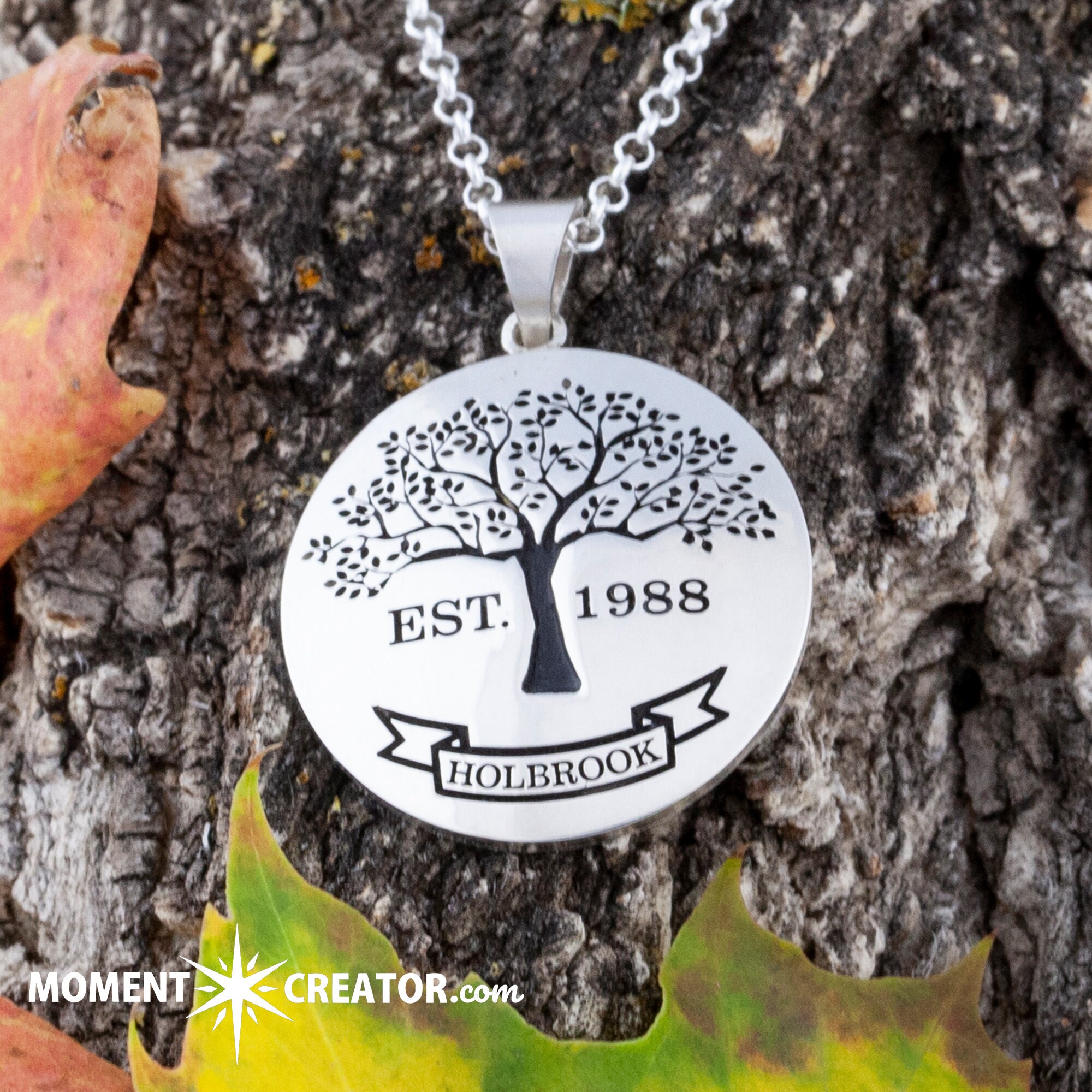 Custom Family Tree Necklace - Personalized Full Family Name Jewelry ...