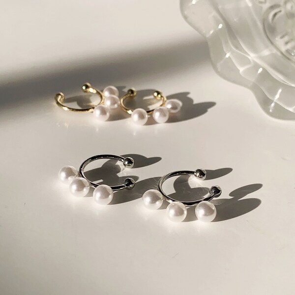 Pearl Ear Cuff - Etsy