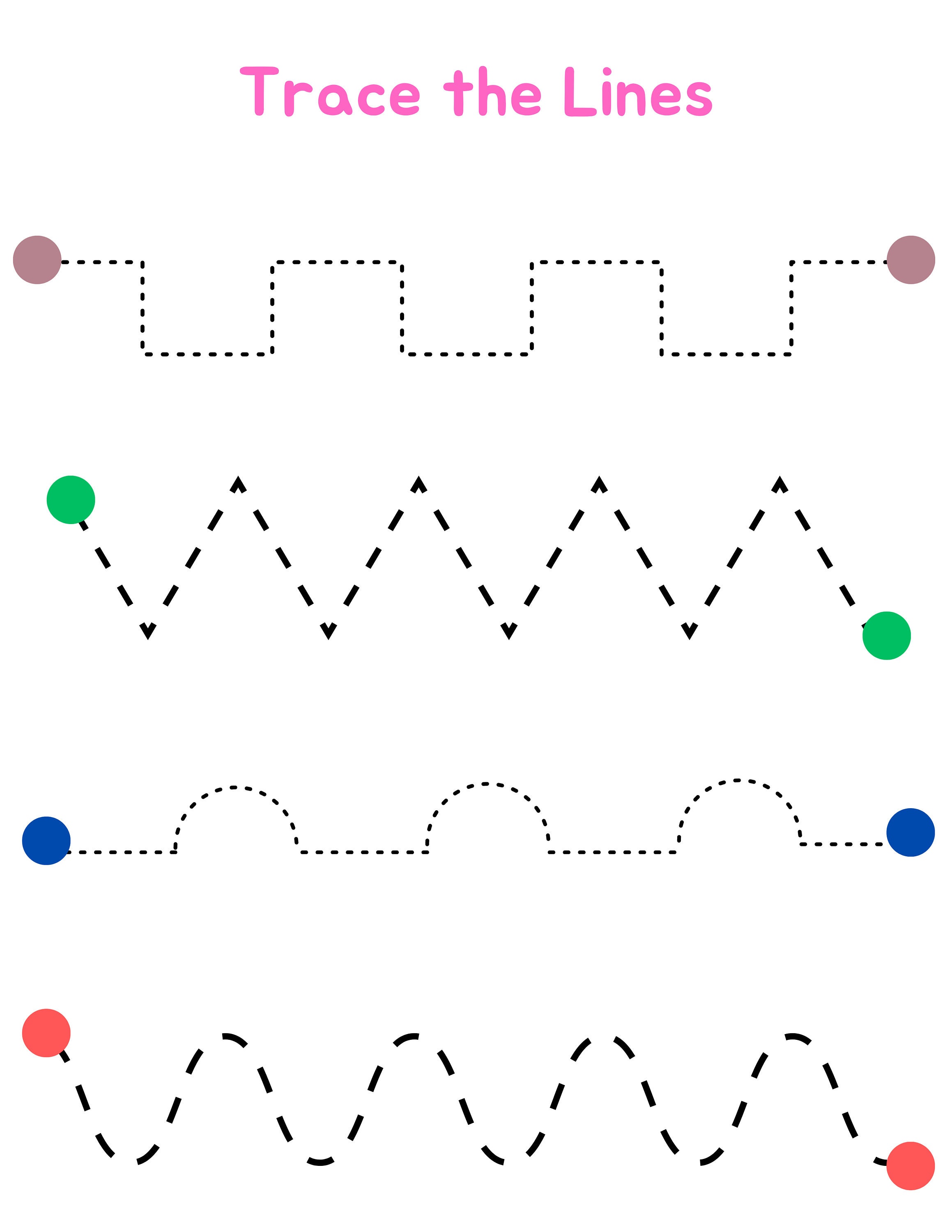 Bundle of Tracing Worksheets, Letters, Numbers, Shapes, Colors ...