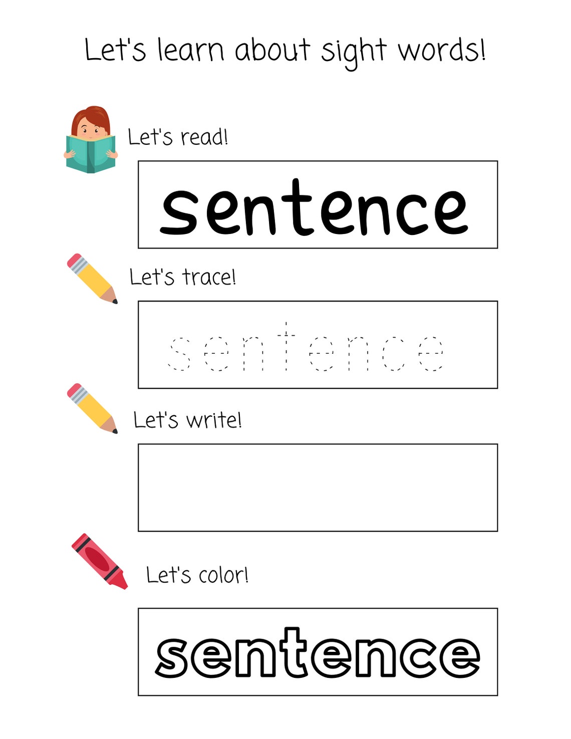 Fry's 2nd 100 Sight Words Printable Writing Practice Sheets ...