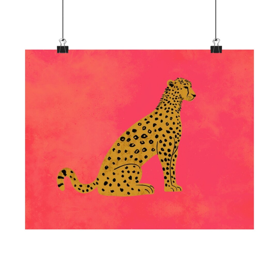 Leopard Chinoiserie Large Print - Etsy