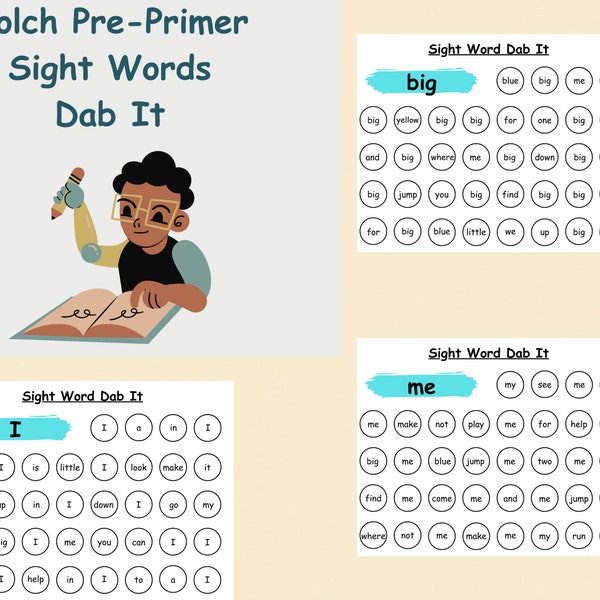 Dolch Sight Words - Etsy