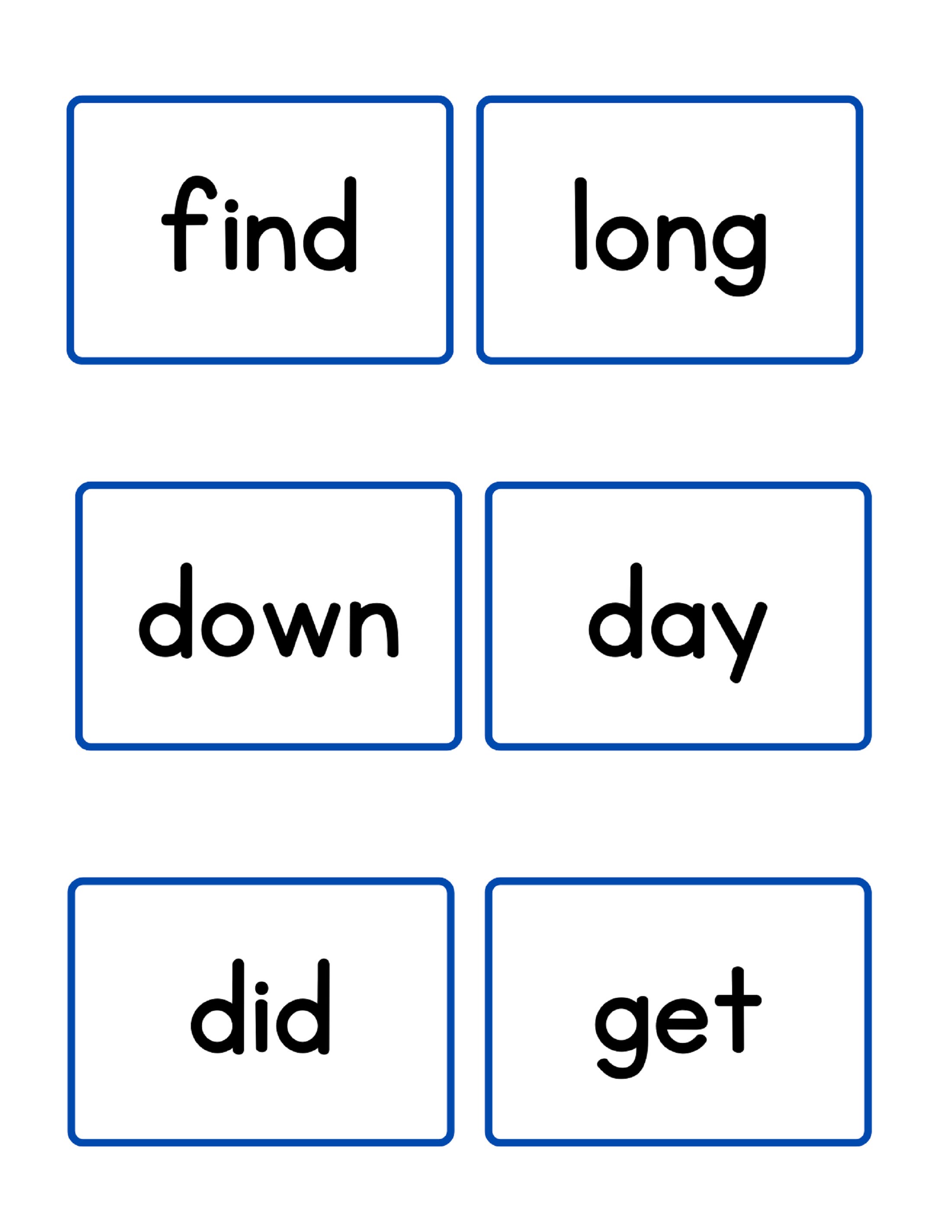 Printable Flashcards; Fry 100 Sight Words - Etsy