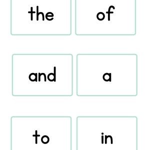Printable Flashcards; Fry 100 Sight Words - Etsy