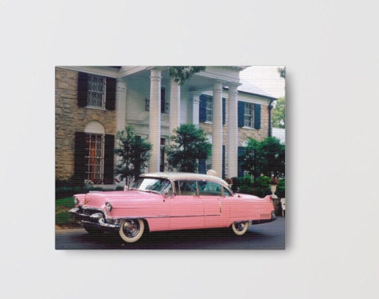 Pink Cadillac at Graceland, Canvas Gallery Wraps; Elvis, Elvis Art ...