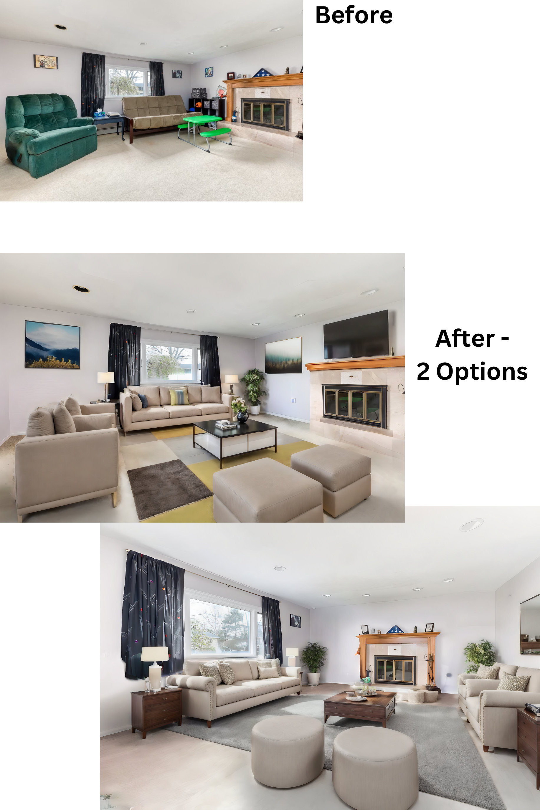 Custom 3D Virtual Room Staging for Real Estate, Interior Design, Home ...