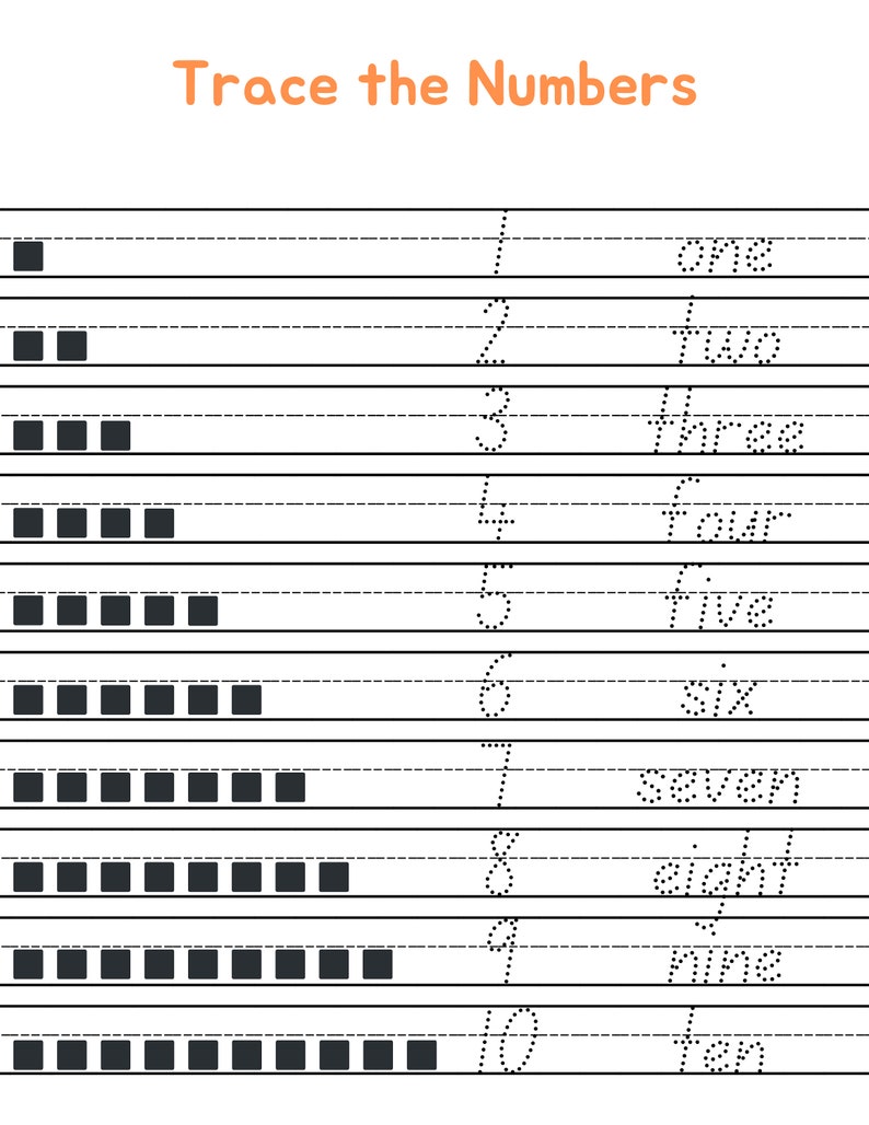 Bundle of Tracing Worksheets, Letters, Numbers, Shapes, Colors ...