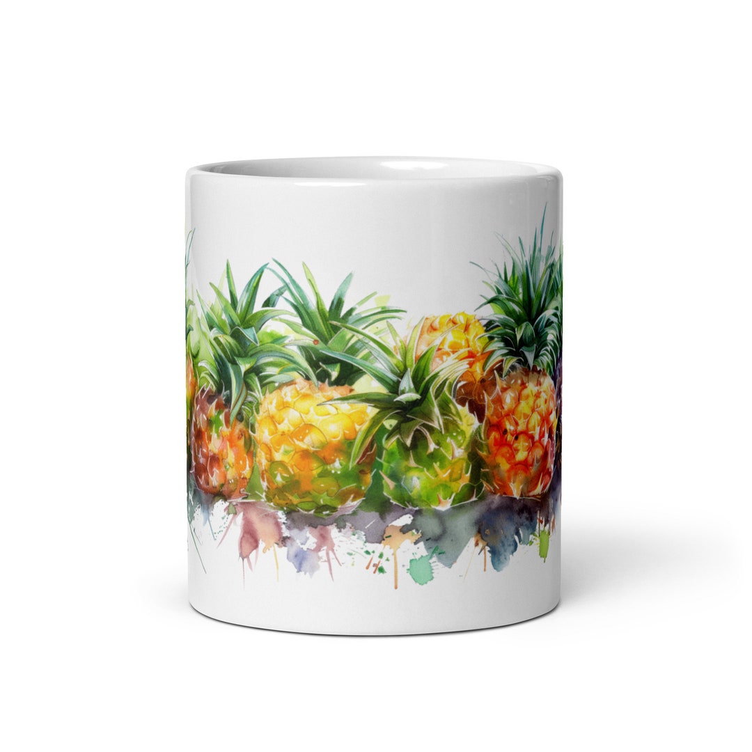 I Love Pineapples Mug - Cute Pineapple Mug for Pineapple Lovers - Funny ...