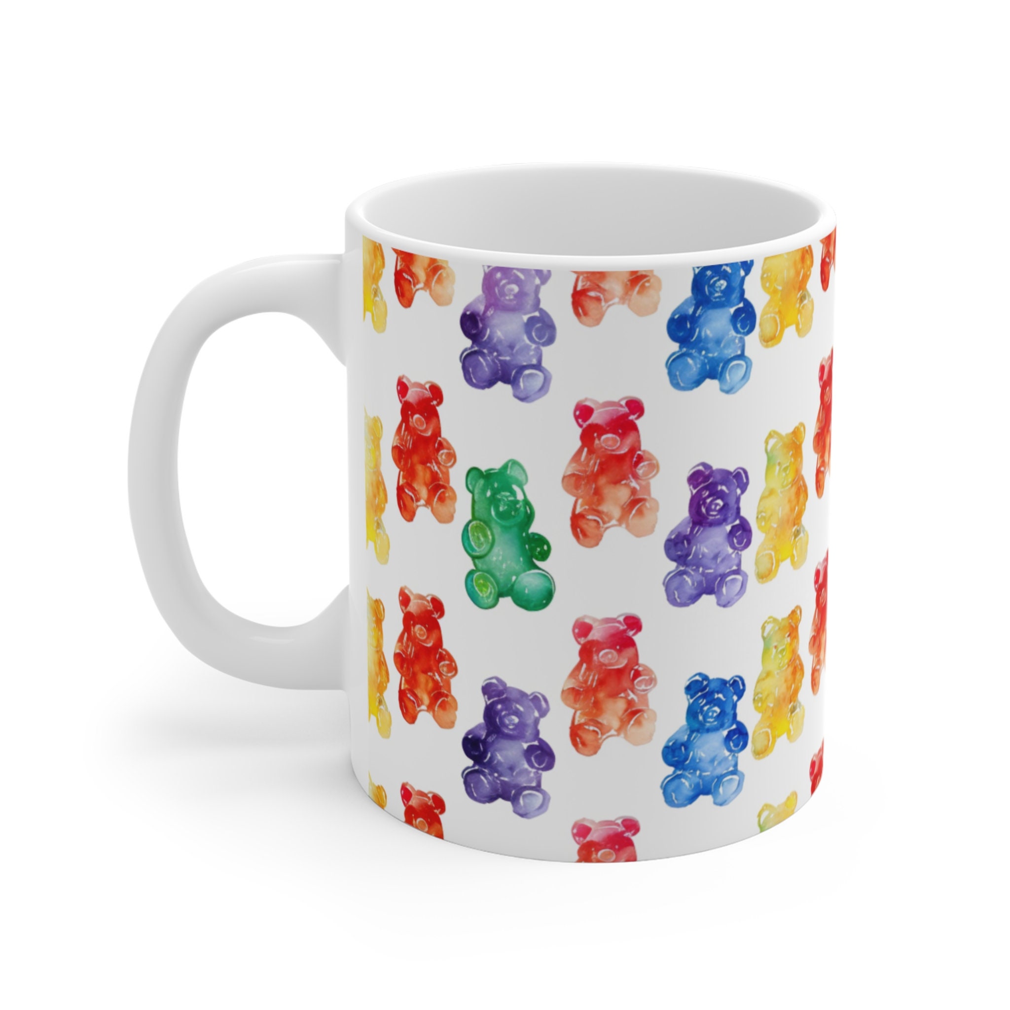 Gummy Bear Mug / Pen Pencil Holder, Teddy Bear Desk Mug, Office Supply ...