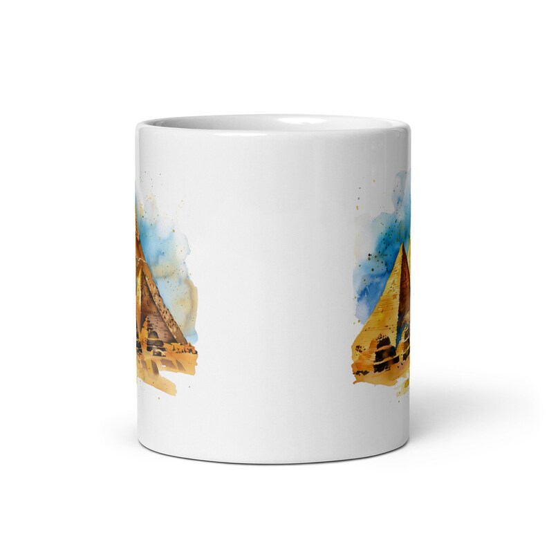 Pyramids of Giza Mug, Elegant Giza Pyramids Coffee Mug, Mug With ...