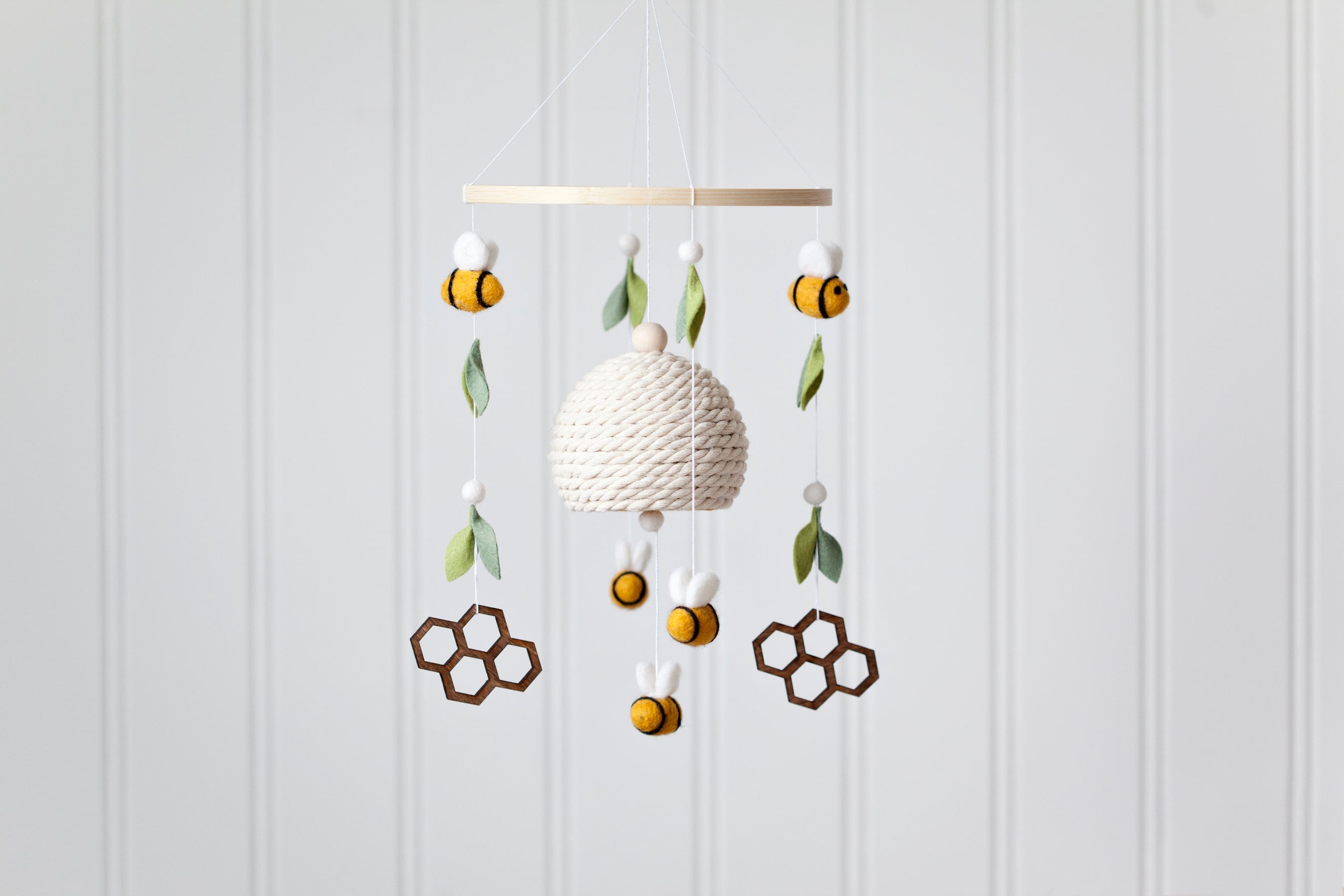 Felt Bumble Bee Mobile Beehive & Bee Nursery Decor - Etsy