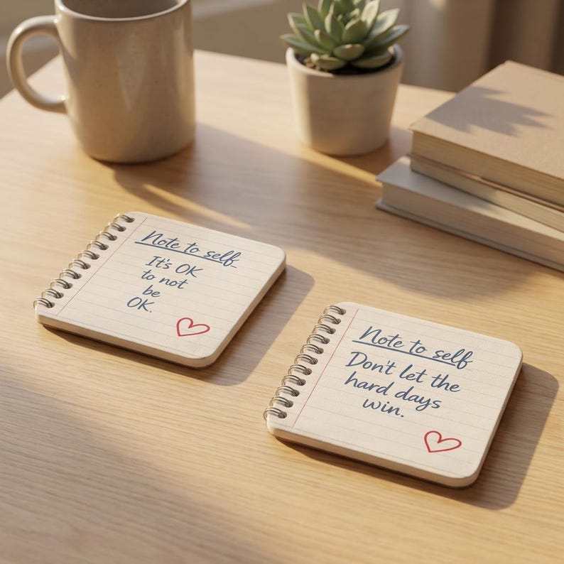 Set of 2 Inspirational Refrigerator Magnets, Daily Positive Reminders ...
