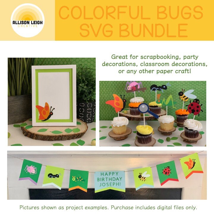 Colorful Bugs SVG Bundle / SVG PNG Digital Instant Download / High ...