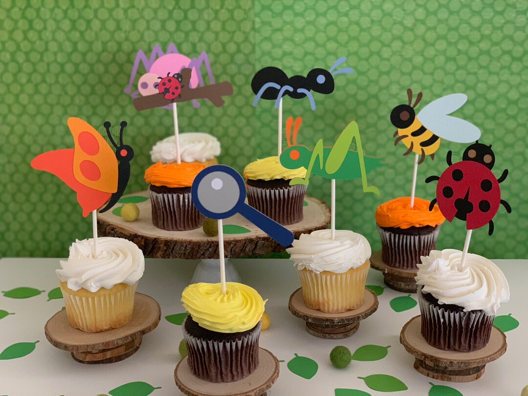 Insect / Bug Theme Cupcake Toppers - Etsy