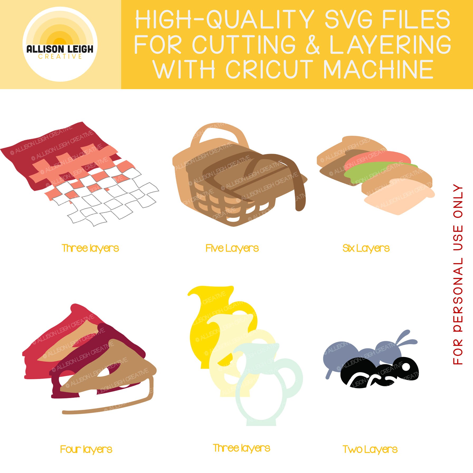 Picnic SVG Bundle / SVG PNG Digital Instant Download / High-quality ...