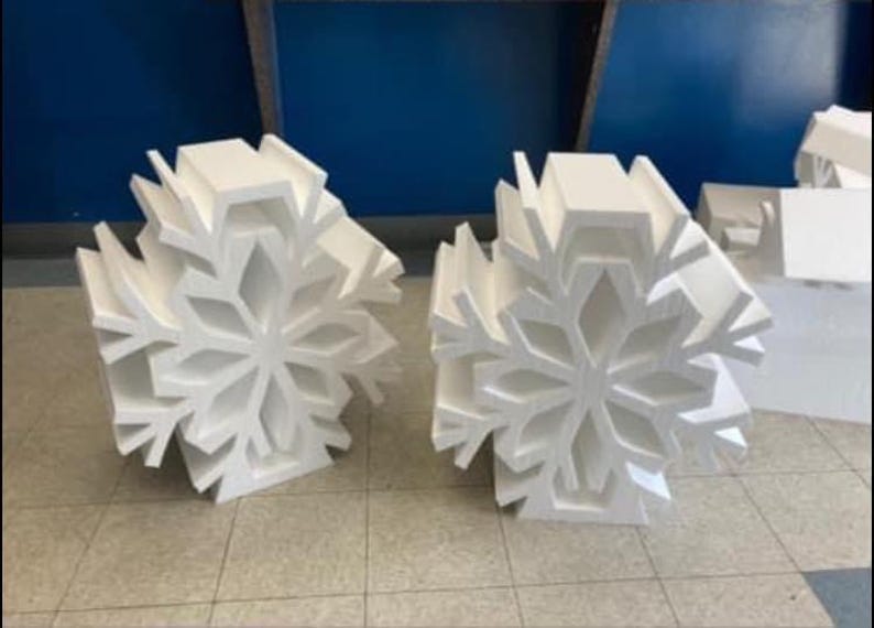 30” Snowflake Styrofoam Prop - Etsy