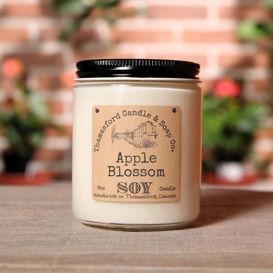 Apple Blossom Scented Candle Bright Apple Blossoms and Sweet Apple ...
