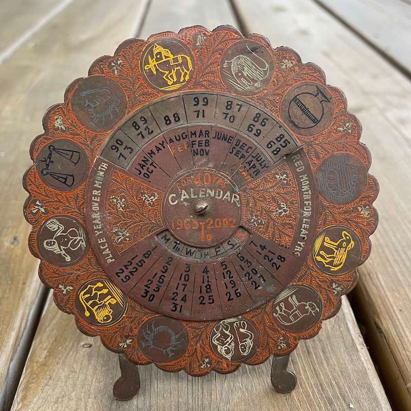 Brass Perpetual Calendar - Etsy