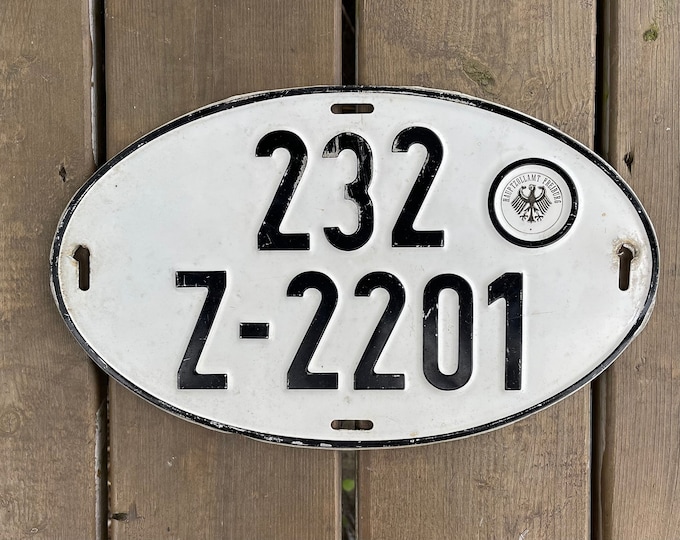 Vintage Germany Temporary Foreign Import License Plate Freiburg ...