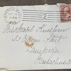 Collection of 24 Used Antique 1880’s Envelopes Antique Ephemera Mabel ...