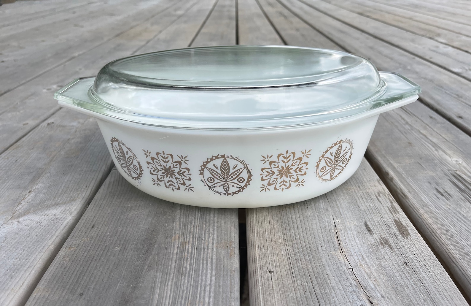 Vintage Pyrex Promotional Pattern Hex Signs Leaves and | Etsy