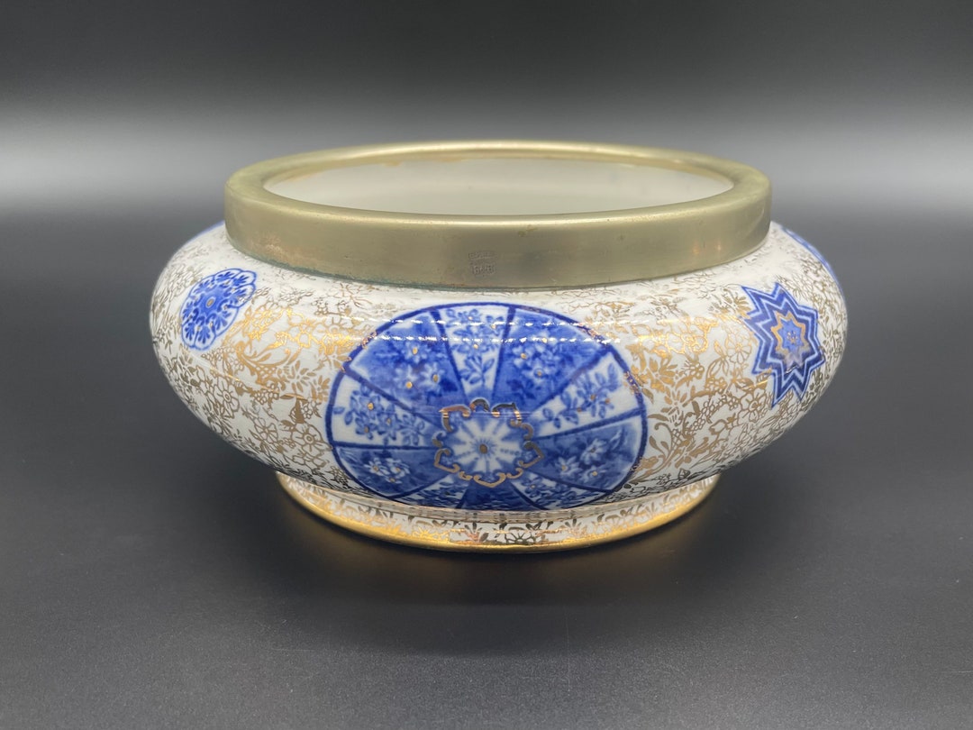 Antique C1915 James Kent Ltd Fenton Osaka Pattern Blue Medallions and ...