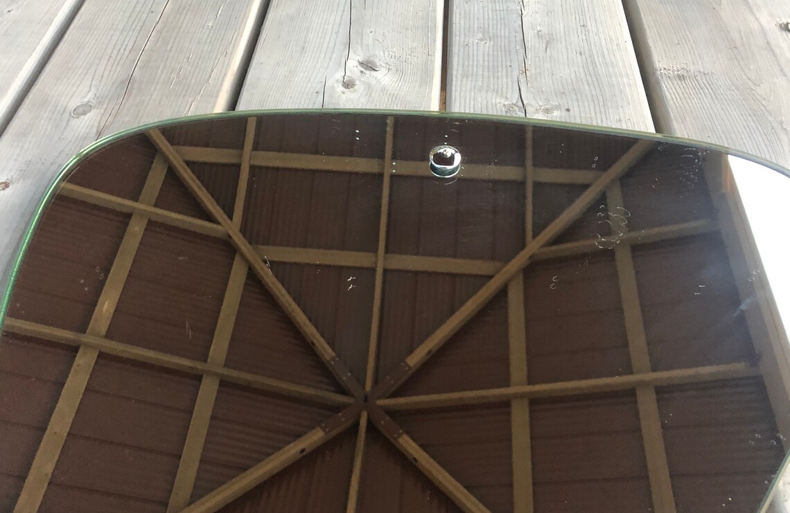 Vintage Mid Century Asymmetrical British Silvered Float Glass | Etsy