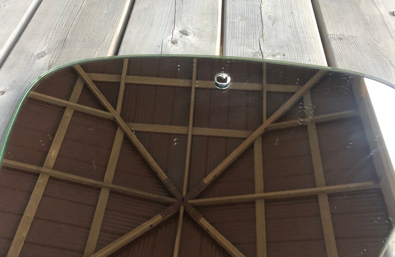 Vintage Mid Century Asymmetrical British Silvered Float Glass - Etsy