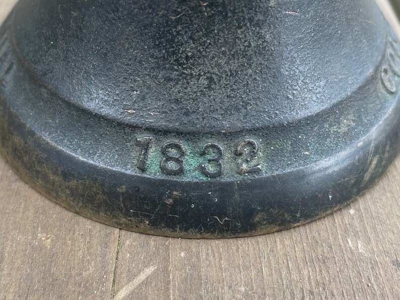 Antique 1914 Bevin Brothers Colonial Cow’s Bell Rustic Farmhouse Decor ...