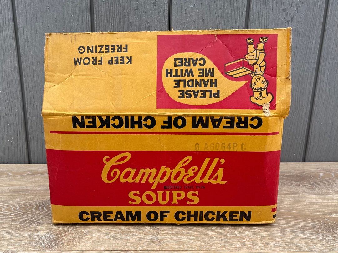 Vintage C1960s Campbells Soup Cream of Chicken 4 Dozen 16 Fl Oz Size ...