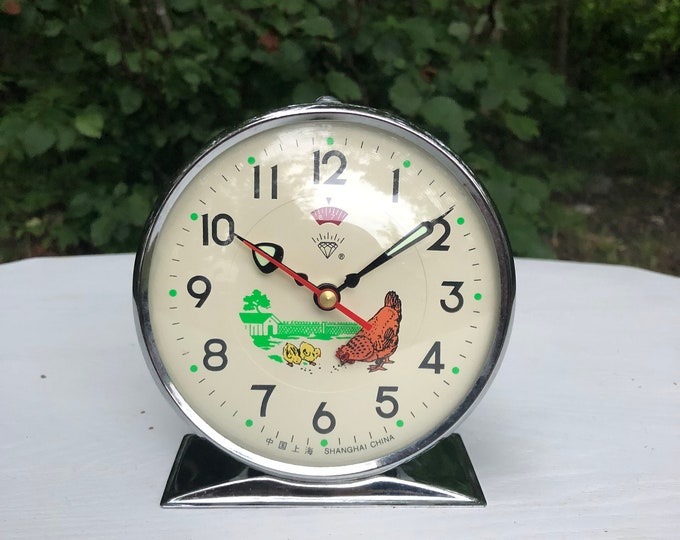 Vintage Animated Hen Chicken Alarm Clock Diamond Shanghai China - Etsy