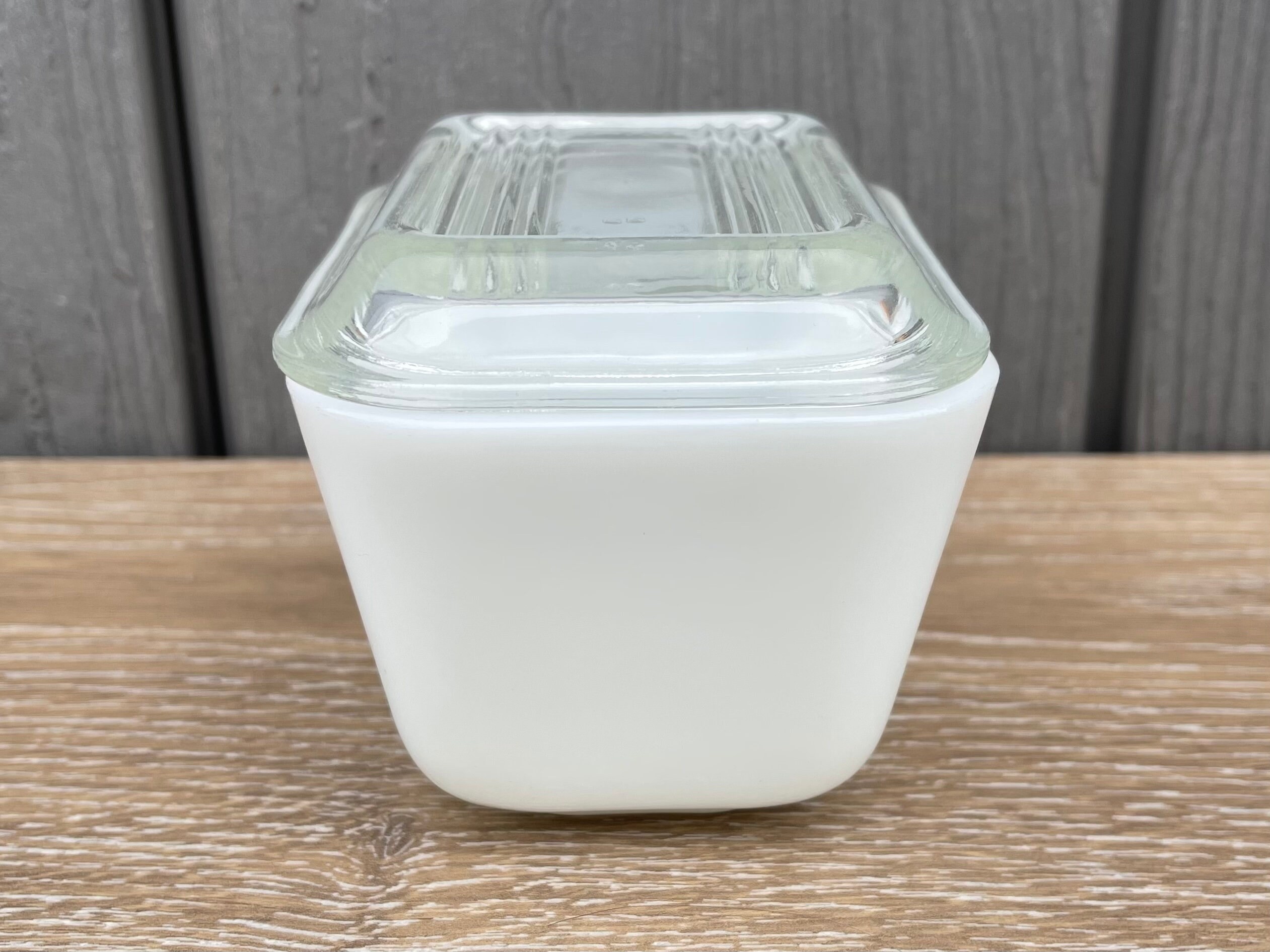 Vintage Pyrex True Opal White Unmarked Refrigerator Dish - Etsy