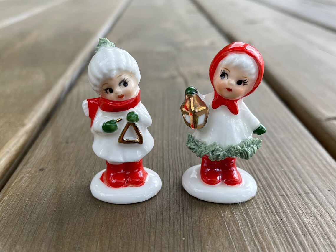 Set of Two Vintage Napco Miniature Hand Painted Spaghetti Trim - Etsy