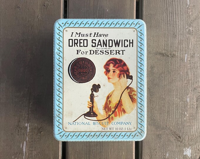 Vintage 1986 “I Must Have Oreo Sandwich for Dessert” Replica of a 1918 ...