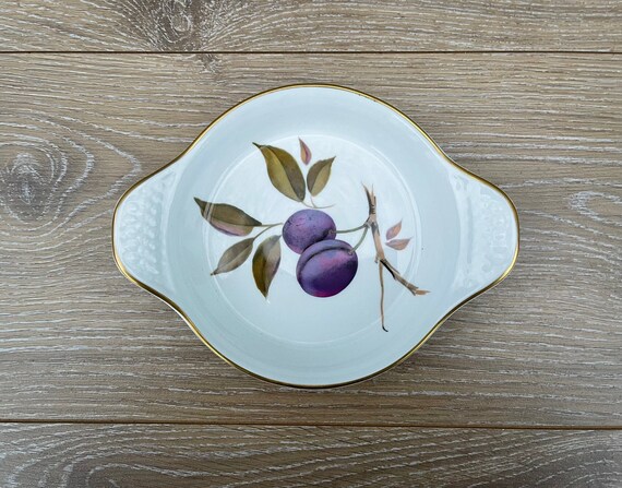 Vintage Royal Worcester Evesham Pattern Plum Design Fine | Etsy