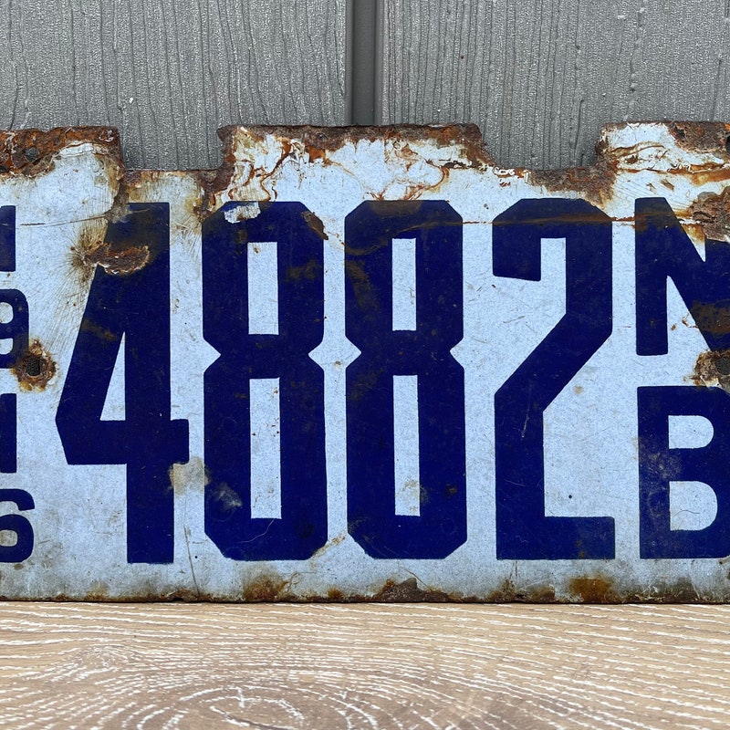 Old License Plate - Etsy