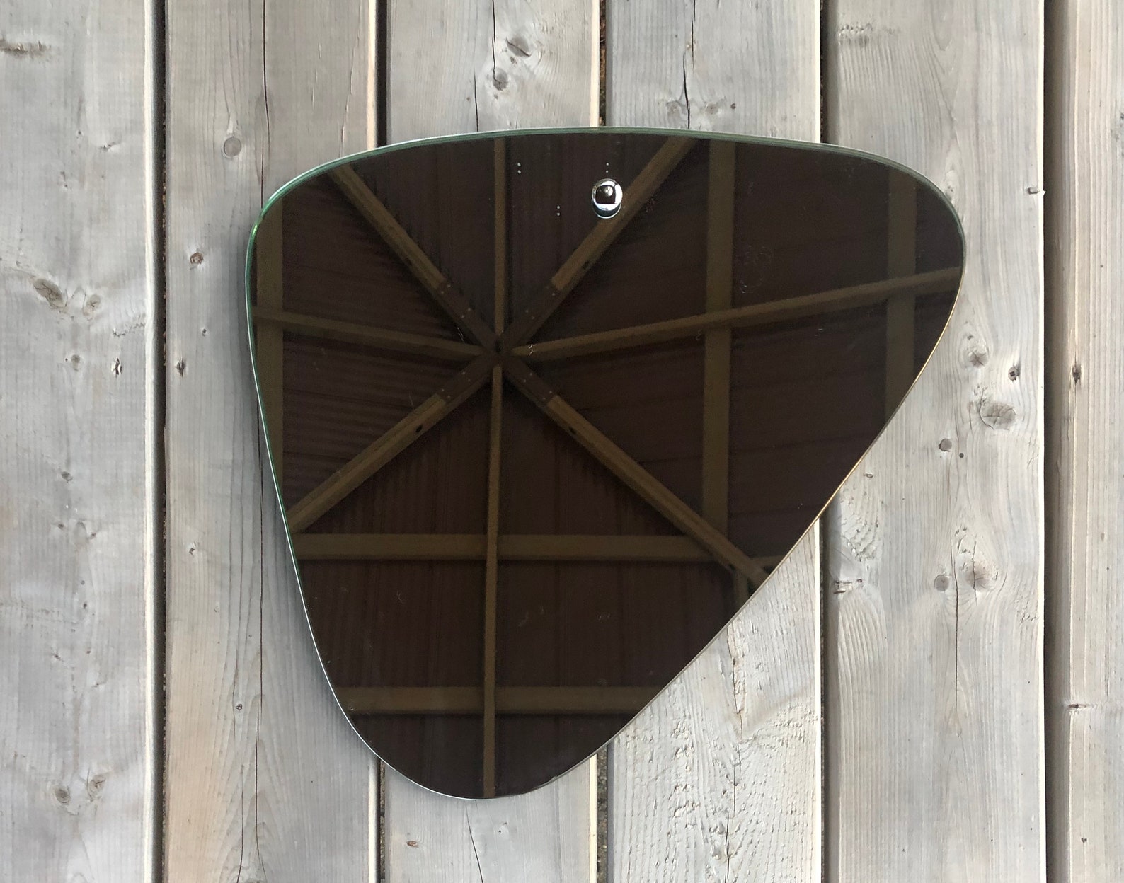 Vintage Mid Century Asymmetrical British Silvered Float Glass | Etsy