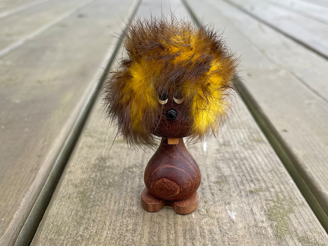 Vintage Sallingboe Teak Animal Troll Doll Figurine Mid Century Danish ...