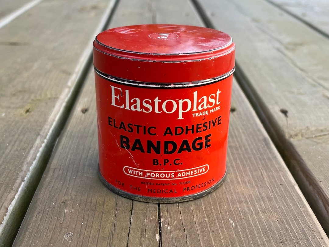 Vintage Elastoplast Elastic Adhesive Bandage Tin Container for the Medical Profession Retro ...